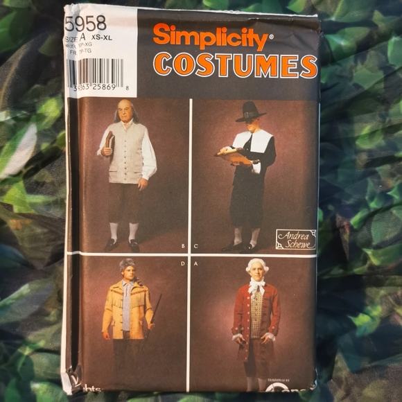 Simplicity | Office | Simplicity Costumes 5958 Sewing Pattern Mens ...
